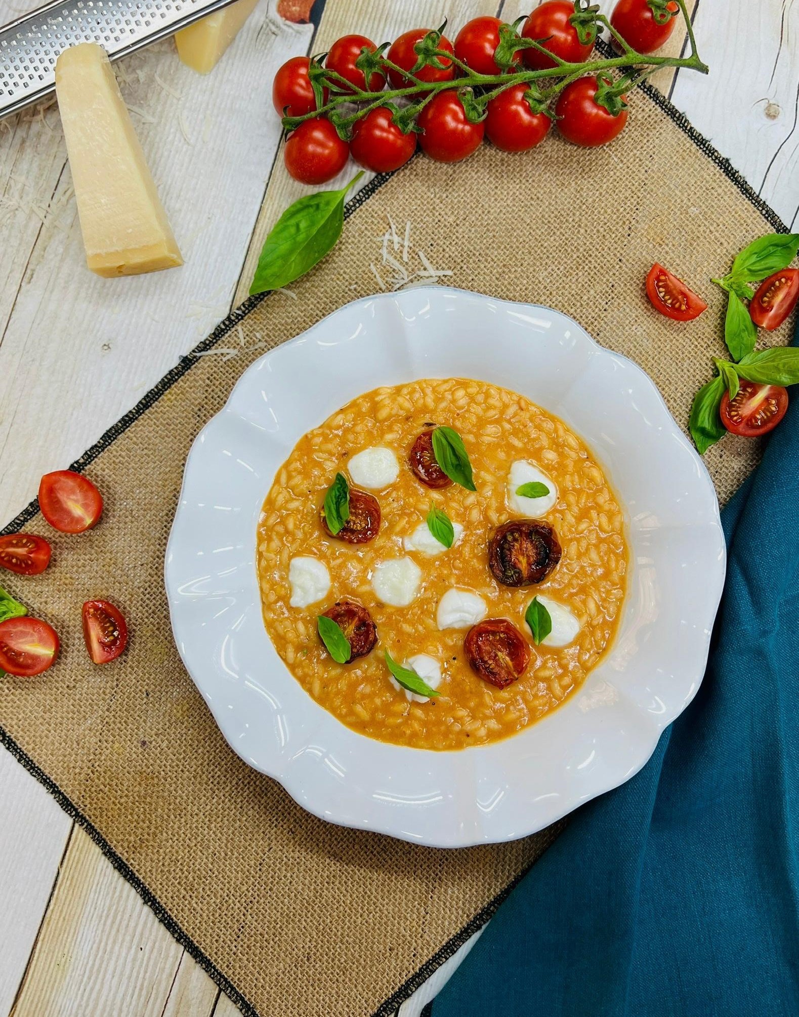 Risotto de tomate com mozzarella | Cascais Foodlab